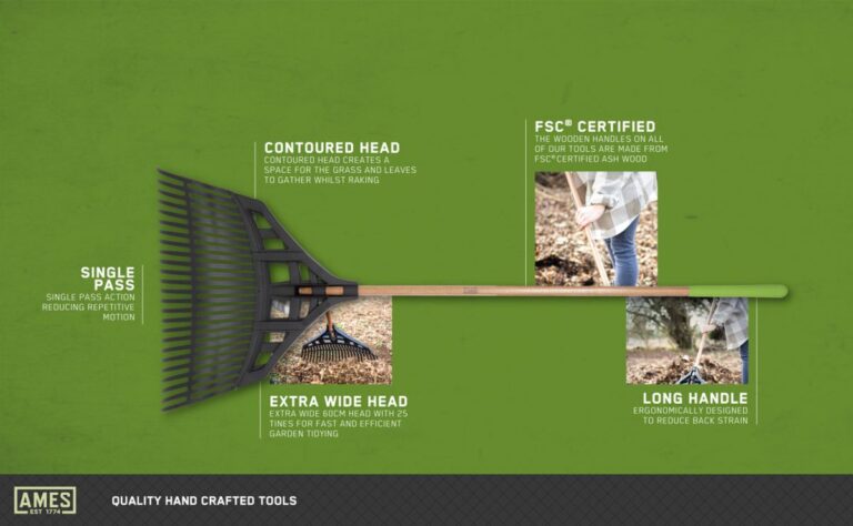 Anatomy of a Product: Ames' extra-wide leaf rake - Home & Giftware Magazine